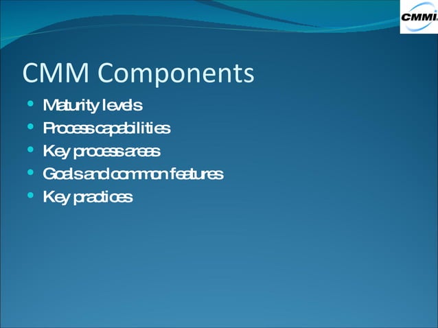 Capability Maturity Model (CMM) | PPT