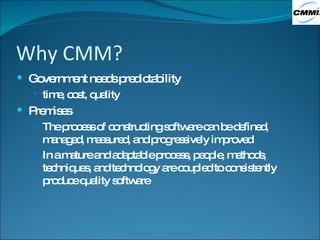 Capability Maturity Model (CMM) | PPT