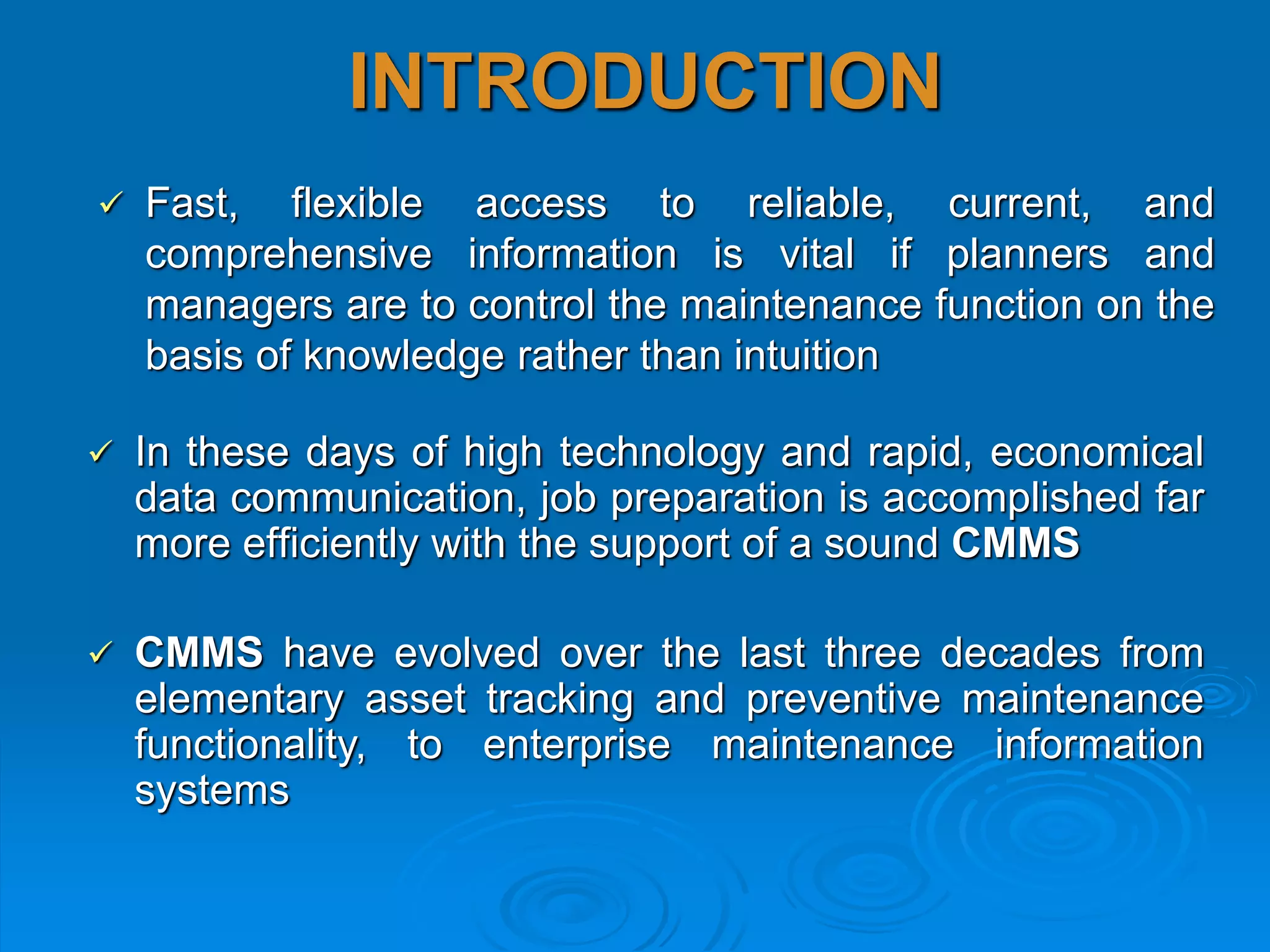 Cmms | PPT