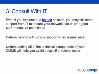 8 Steps to Successful CMMS Implementation | PPTX