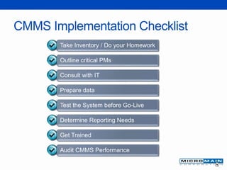 8 Steps to Successful CMMS Implementation | PPTX