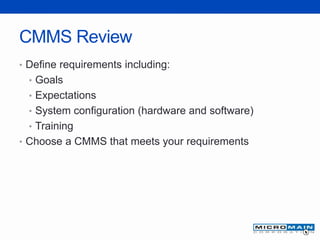 8 Steps to Successful CMMS Implementation | PPTX