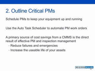 8 Steps to Successful CMMS Implementation | PPTX