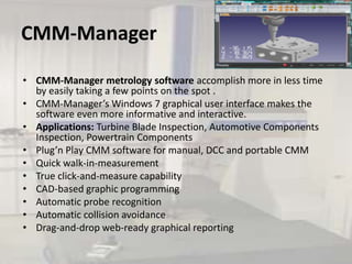 Cmm softwares | PPTX