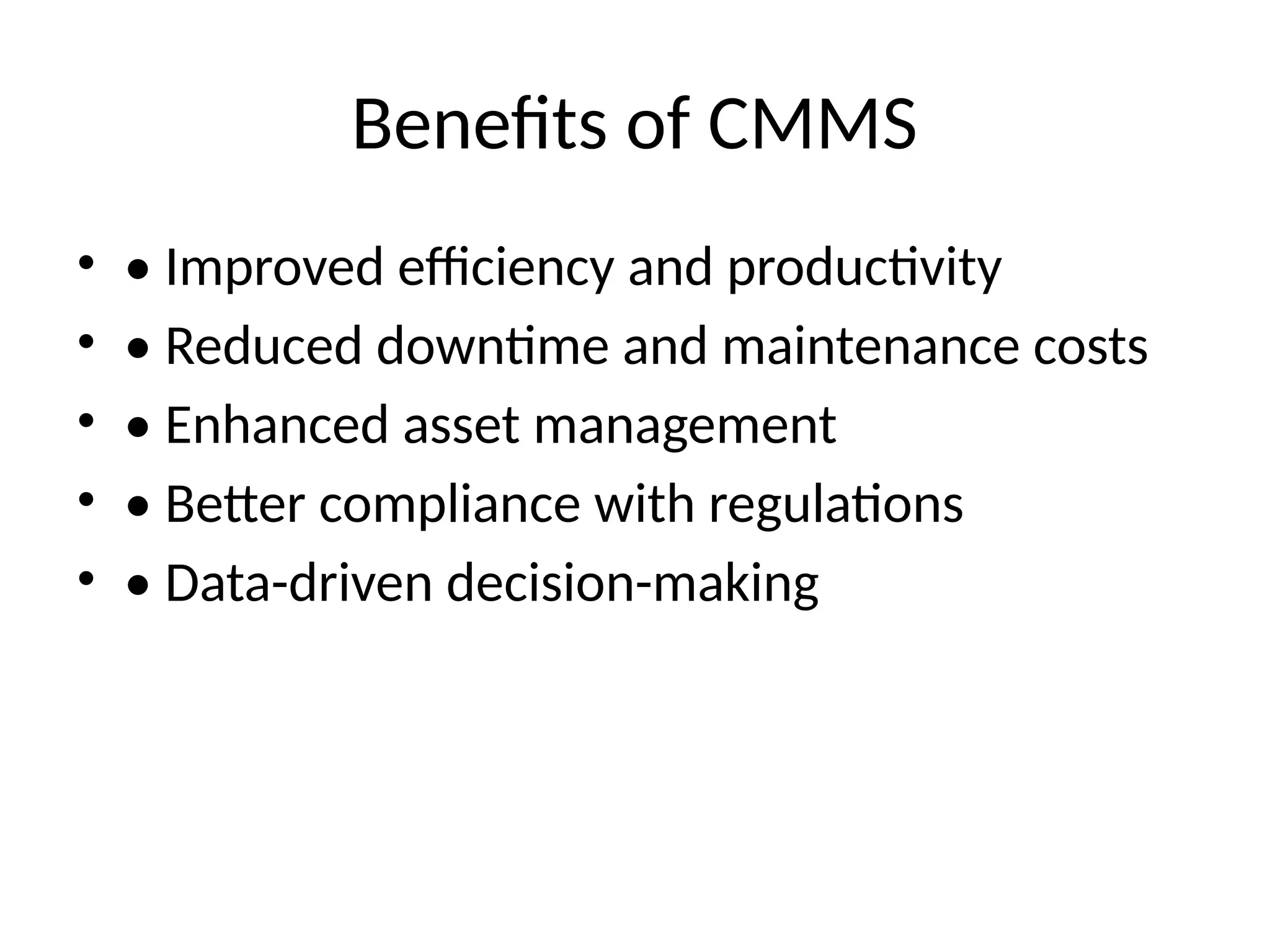 CMMS Presentation template to be enriched | PPTX