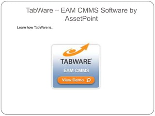 TabWare – EAM CMMS Software Solution | PPTX | Operating Systems ...
