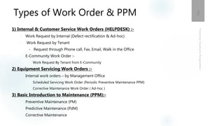 Cmms work order and ppm training slides. | PPTX