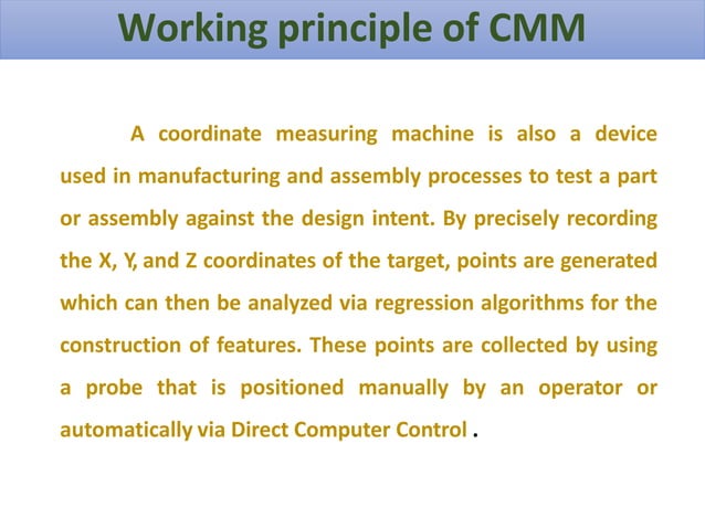CMM system machine description_1 (1).pptx | Physics | Science
