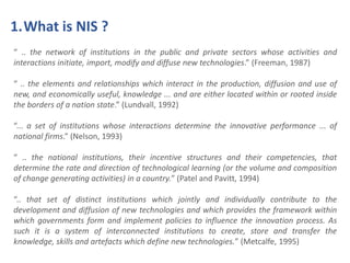 National Innovation Systems | PPTX