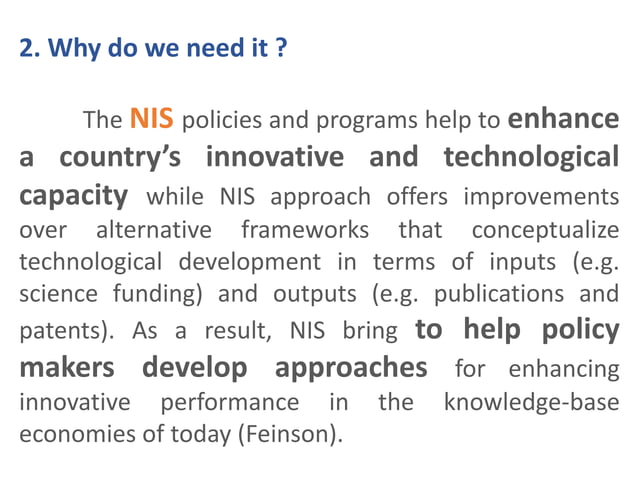 National Innovation Systems | PPTX | Automotive Industry | Industries