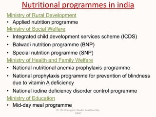 Community Nutritional Programmes in India | PPTX