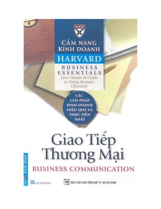 Cẩm nang kinh doanh Harvard - Giao tiếp thương mại | PDF