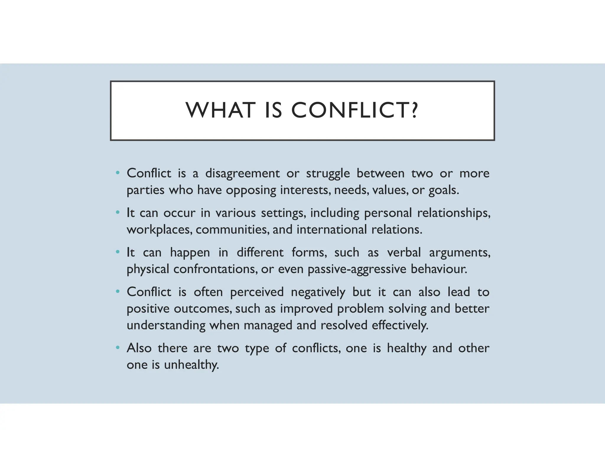 Conflict management | PDF