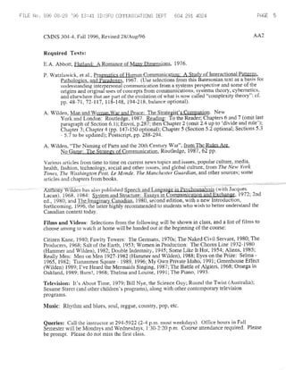 Communication and the languages of everyday life - symbolic, imaginary ...