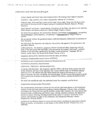 Communication and the languages of everyday life - symbolic, imaginary ...