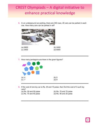 Cmo sample-papers-for-class-2 | PDF | Children\'s Games and Toys | Shopping