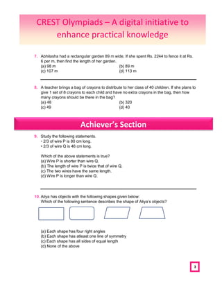 Cmo sample-papers-for-class-4 | PDF