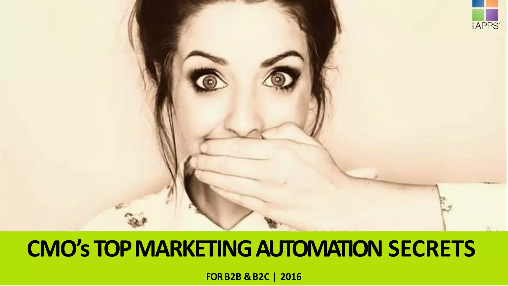 Cmo secrets-for-marketing-automation | PPT