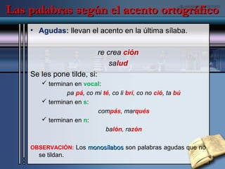 Cómo acentuar en español | PPT