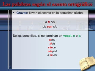 Cómo acentuar en español | PPT