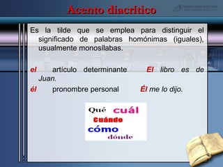 Cómo acentuar en español | PPT
