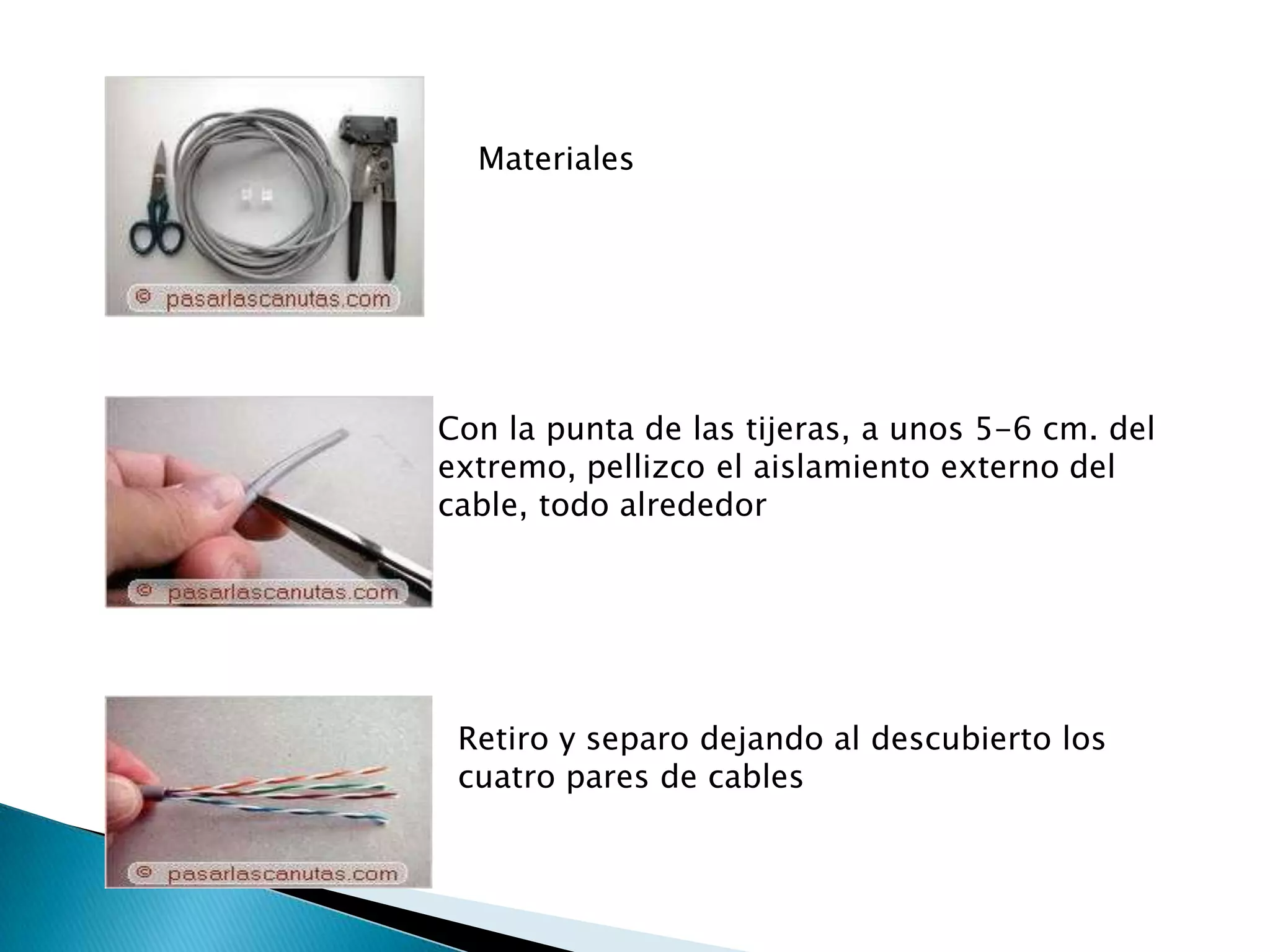 Cómo armar un cable utp con configuración | PPT