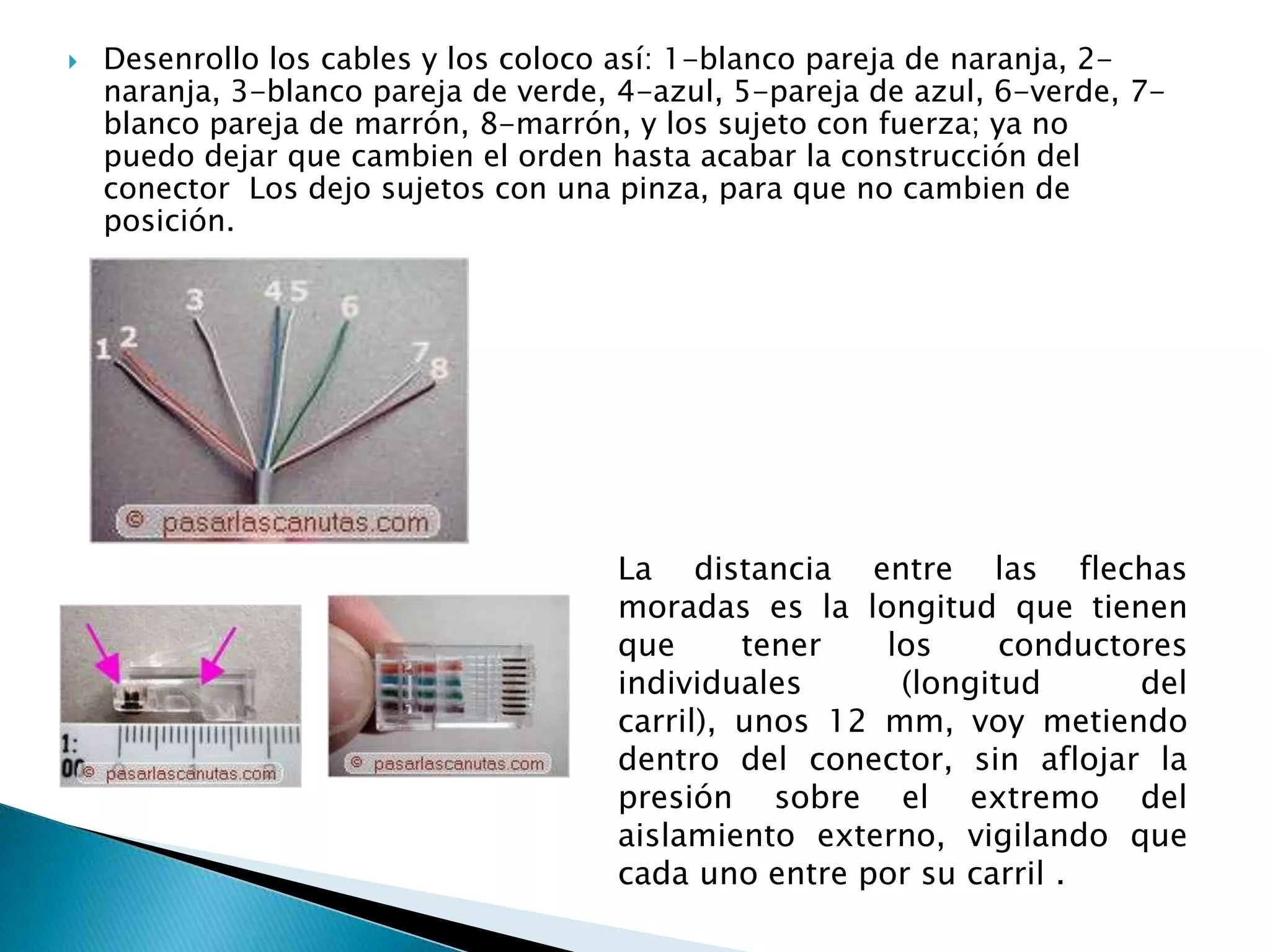 Cómo armar un cable utp con configuración | PPT