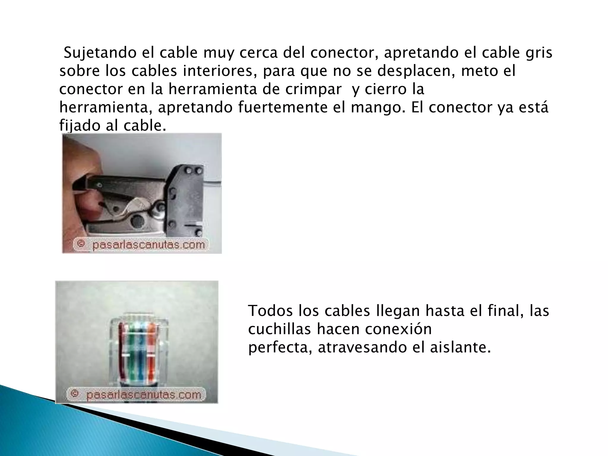 Cómo armar un cable utp con configuración | PPT
