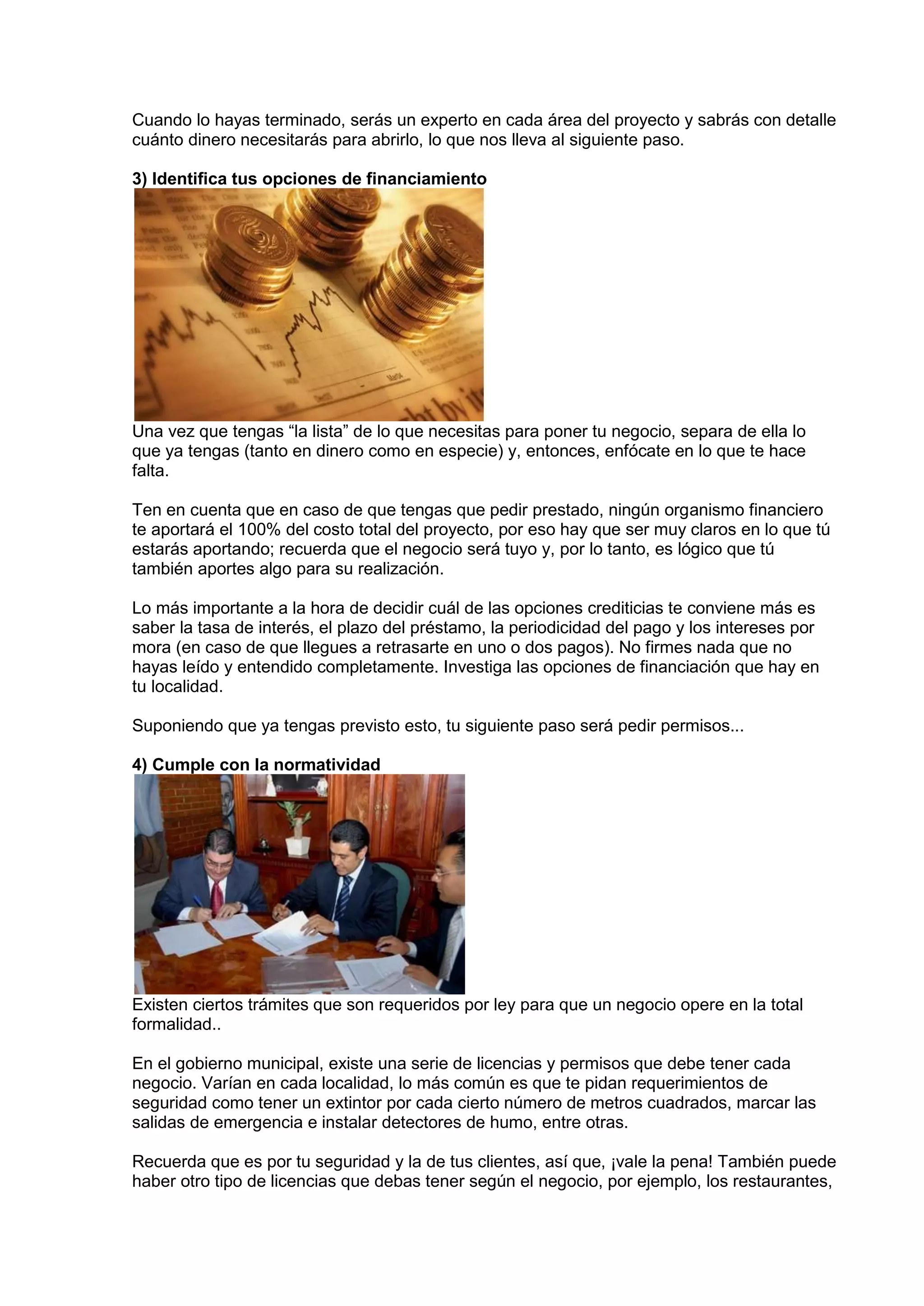 Cómo comenzar un negocio en 5 pasos | PDF