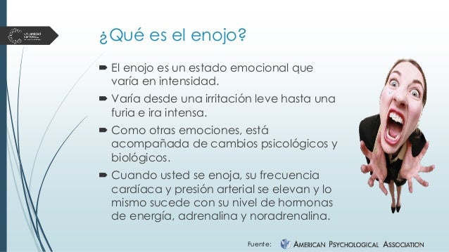 Cómo controlar el enojo