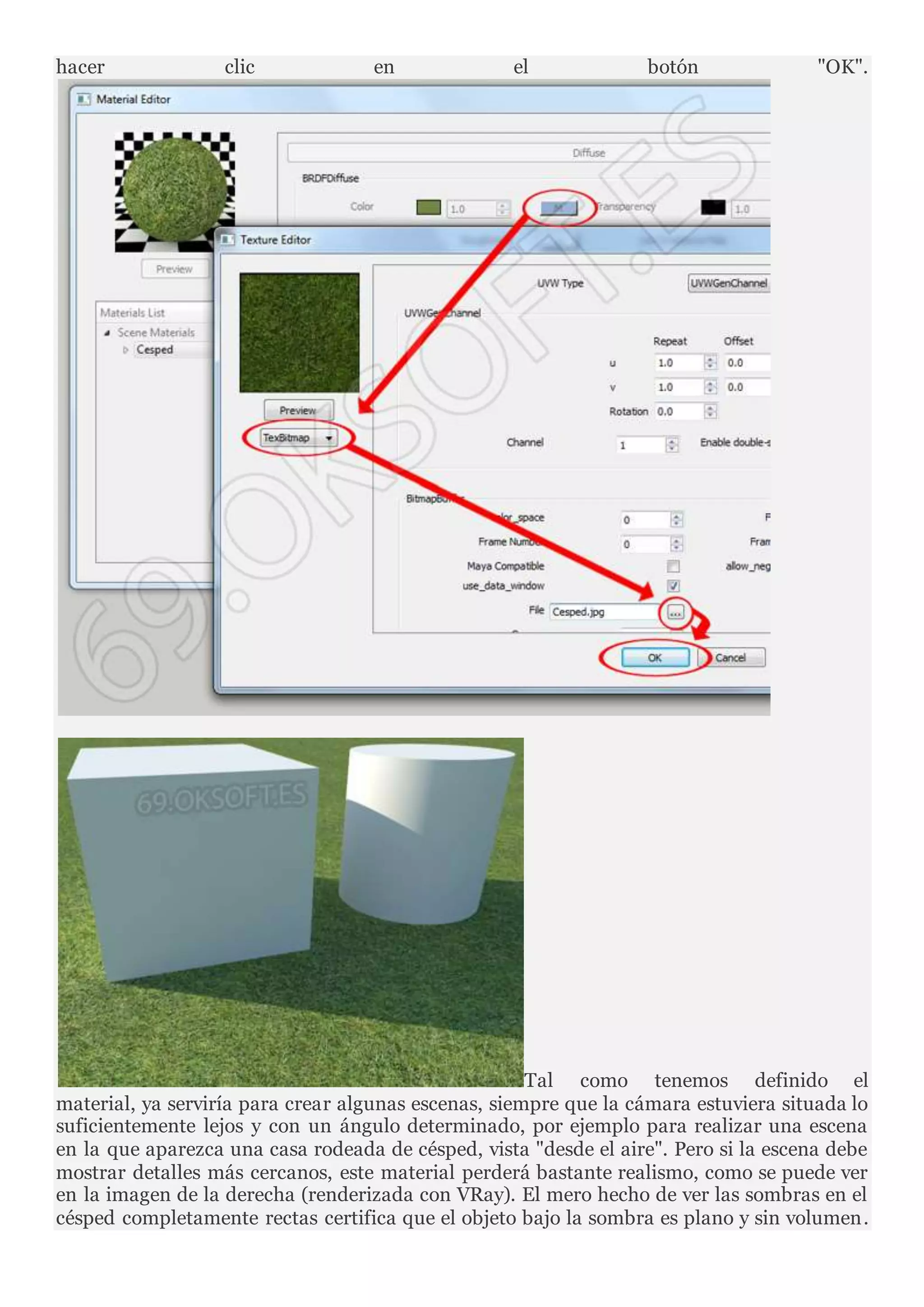 Cómo crear césped con sketchup y v ray | PDF