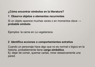 Cómo encontrar símbolos en la literatura.pptx