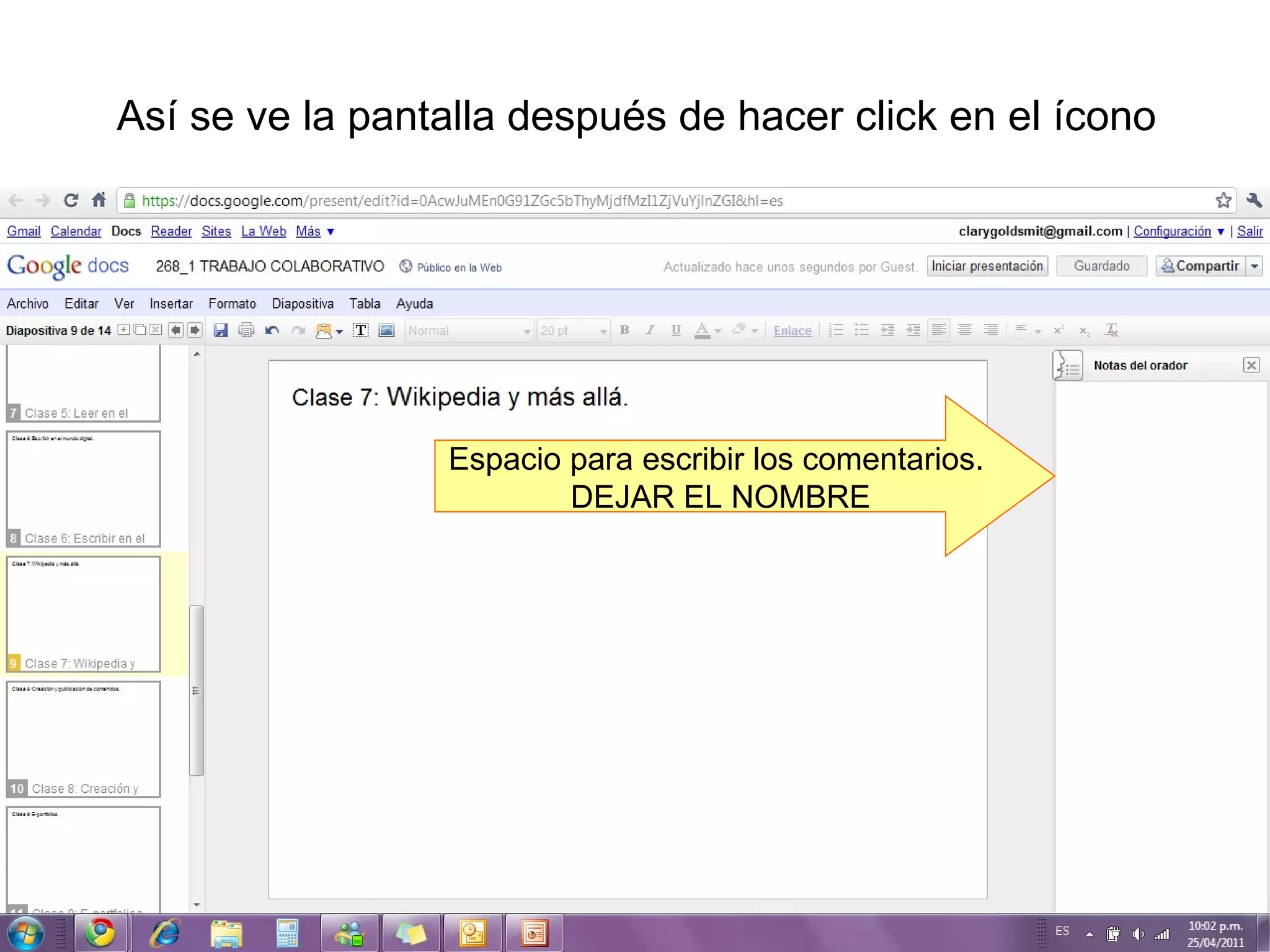 Cómo escribir en las notas del orador? | PPS