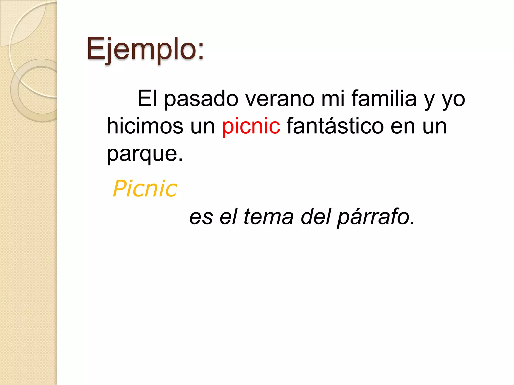 Cómo escribir un párrafo de cinco líneas. | PPT