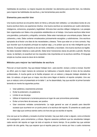 CóMo Escribir Un Reporte De InvestigacióN | DOC