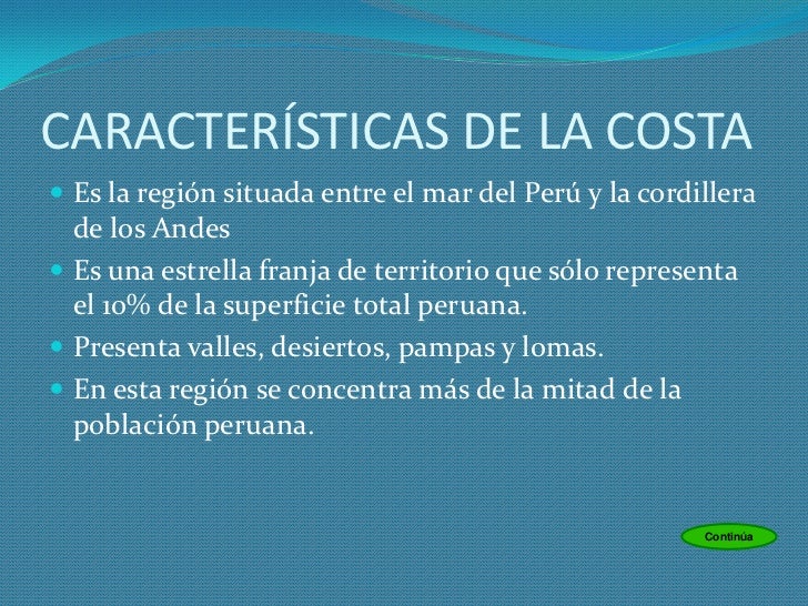 Cómo es la costa peruana