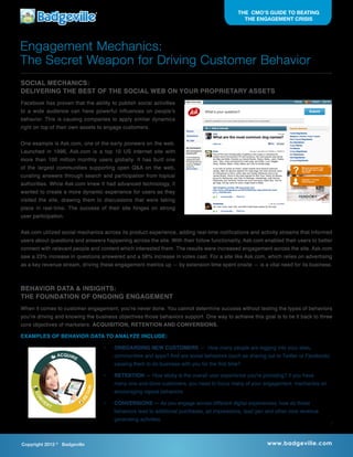 CMO Guide to Digital Engagement | PDF | Social Networking | Internet