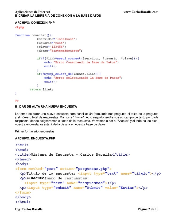 Cómo Hacer Encuestas Con Php Y My Sql