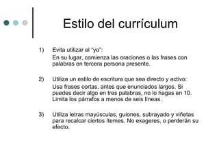 Cómo hacer un currículum | PPT