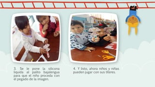 ¿Cómo hacer un títere plano con niños? | PPTX