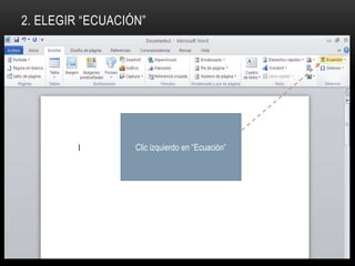 Insertar Y Mostrar Ecuaciones En Word Youtube