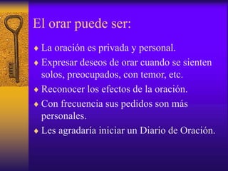 Cómo orar PRAR NIÑOS DE PRIMARIA, RELIGION | PPT
