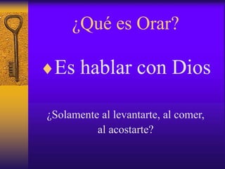 Cómo orar PRAR NIÑOS DE PRIMARIA, RELIGION | PPT