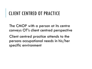 Canadian Model of Occupational performance | PPTX