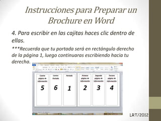 Cómo preparar un brochure en word | PPTX