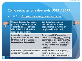 Cómo Redactar una Demanda y Contestación UDRP (disputa de nombres de ...