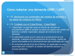 Cómo Redactar una Demanda y Contestación UDRP (disputa de nombres de ...