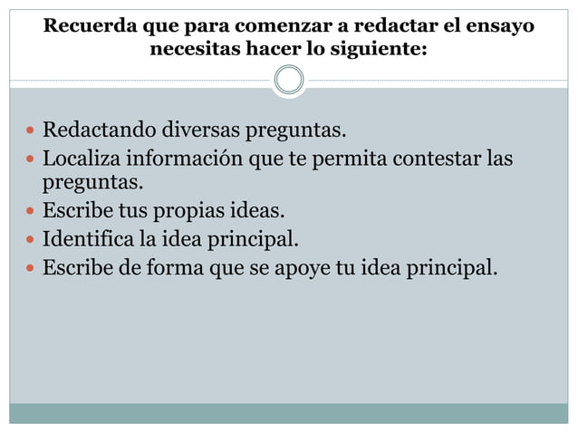 Cómo redactar un ensayo | PPTX | Biographies | Genres