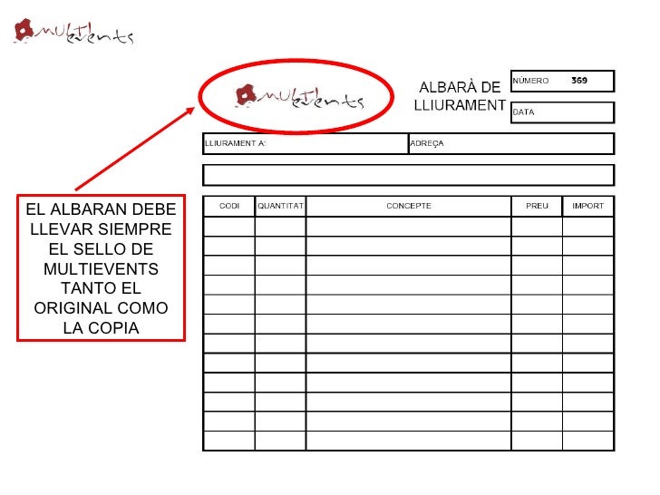 CóMo Rellenar Un Albaran