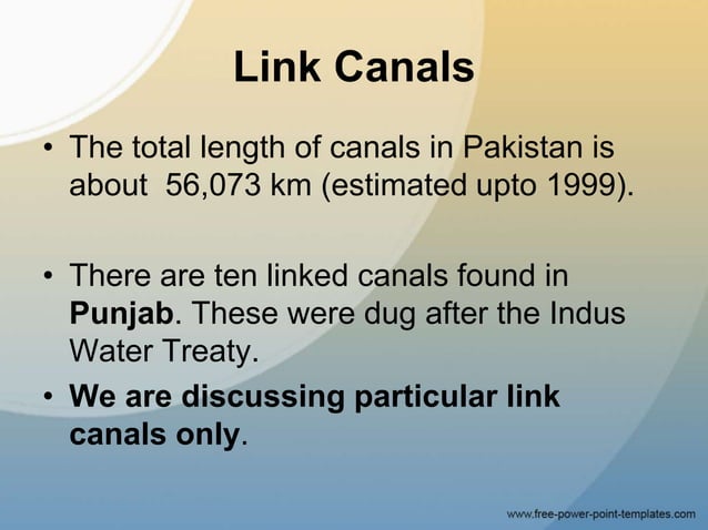 Link canals, Baraages and Dams | PPTX